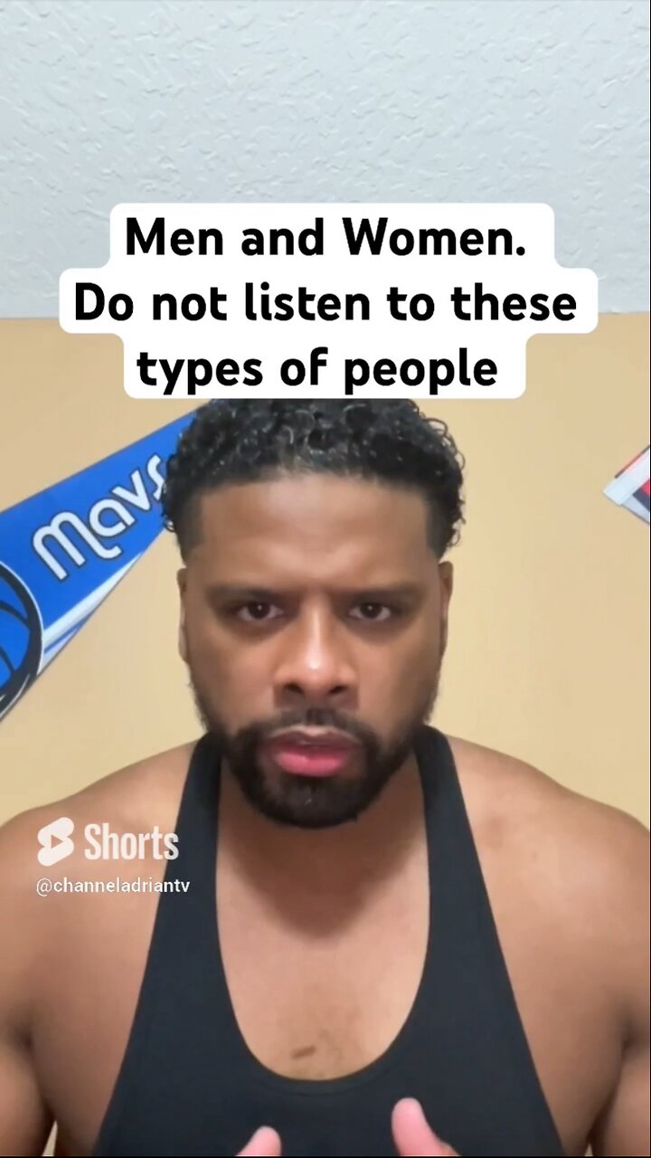 Men and Women. Do not listen to these types of people #shorts #success ...