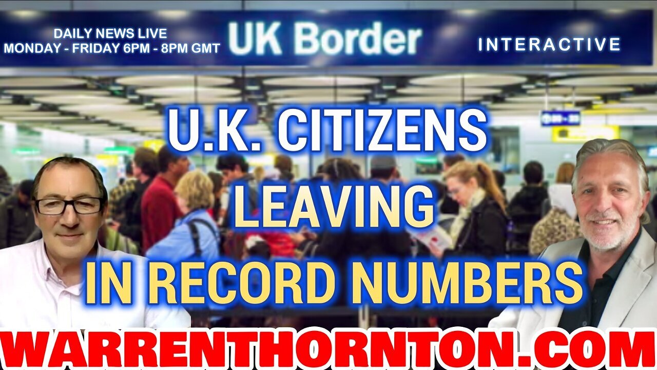 U.K. CITIZENS LEAVING IN RECORD NUMBERS WITH LEE SLAUGHTER & WARREN ...