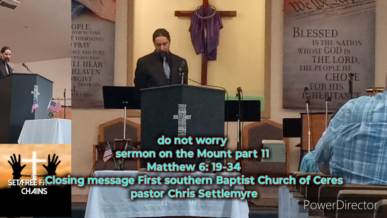do not worry sermon on the Mount 11 Matthew 6: 19-34 message First ...