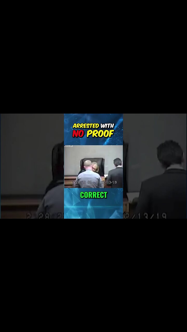 NO WAY! ARRESTED with NO PROOF!