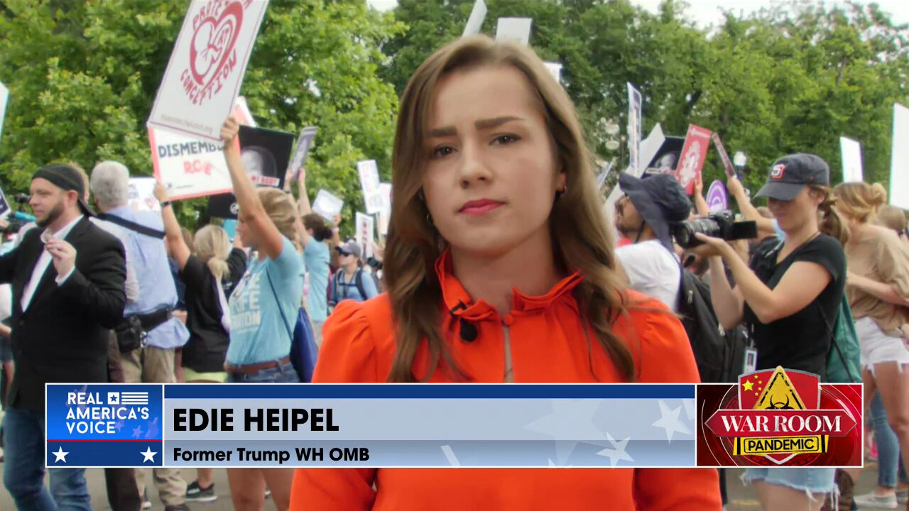 Edie Heipel Gives Live Updates Outside Supreme Court After 5-4 Ruling ...