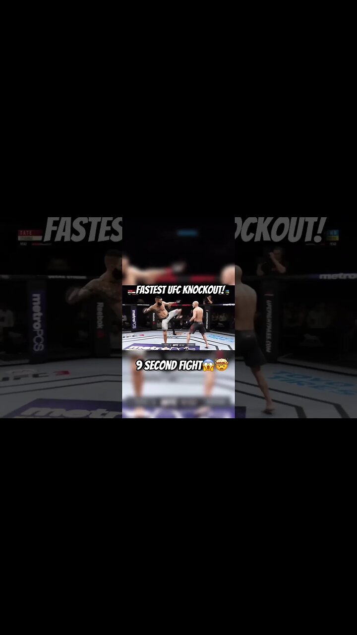 WATCH THIS! THE FASTEST UFC MATCH IN HISTORY!🤯😱 #ufc #fight #shorts