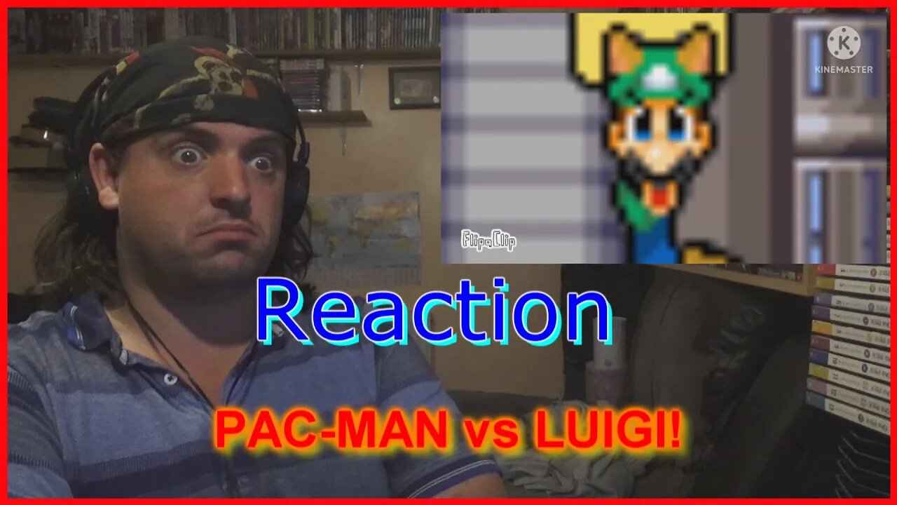 freaky's reaction: PAC-MAN vs LUIGI! DEATH ARENA