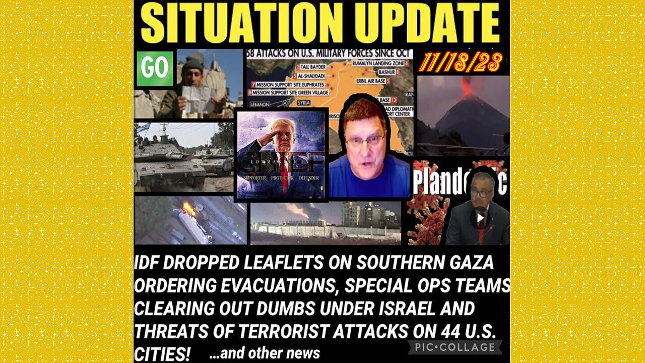 SITUATION UPDATE 11/18/23- Threats On 44 Us Cities Continue,Doj Clears ...