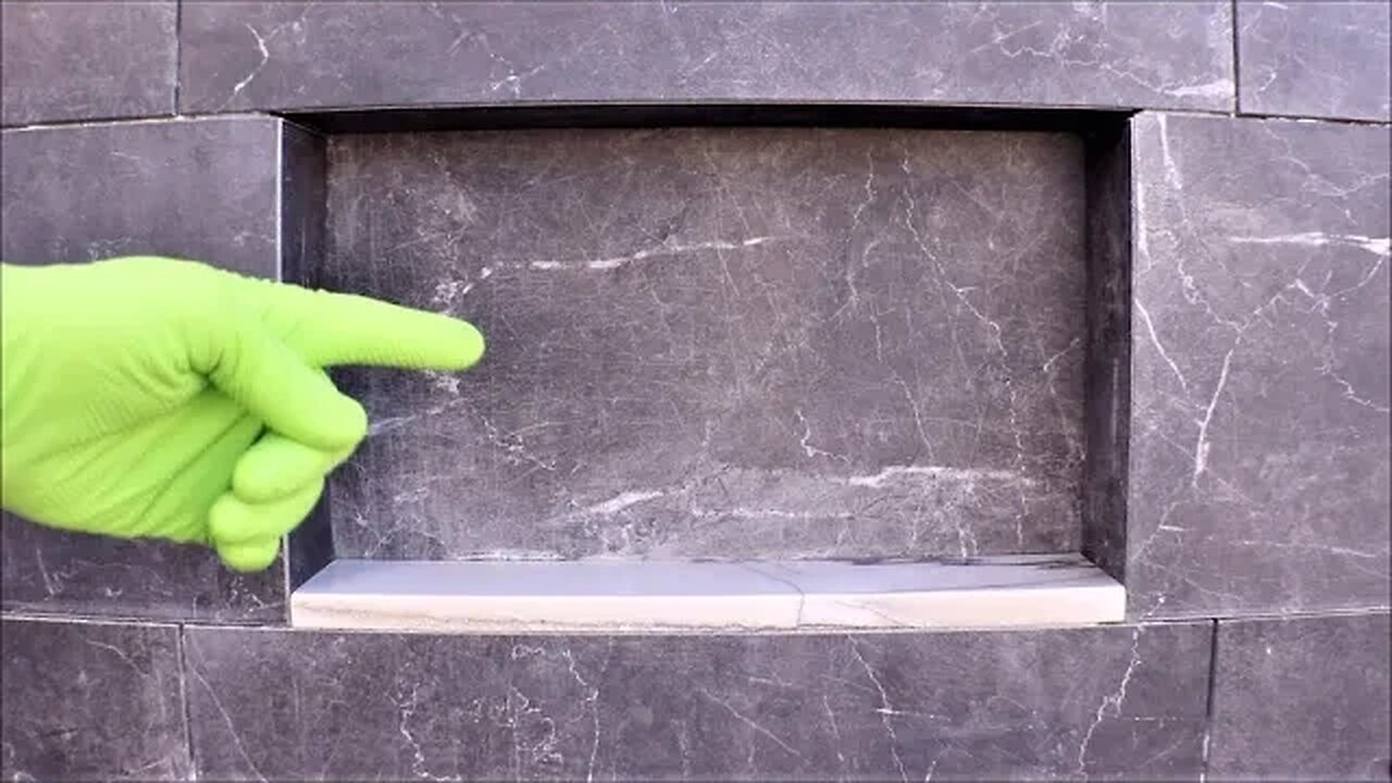 Modern Shower Niche with NO TRIM!