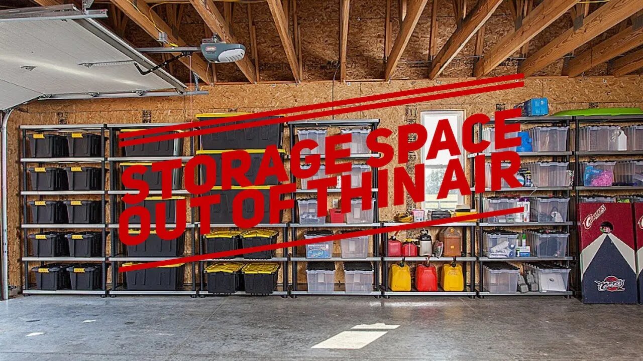 Part 2 - Ultimate Garage Storage Finding Storage Space Out of Thin Air ...