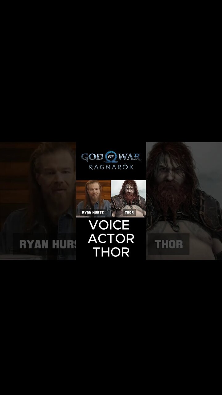 Ryan Hurst transforme in to thor God of war Ragnarok #godofwar #shorts