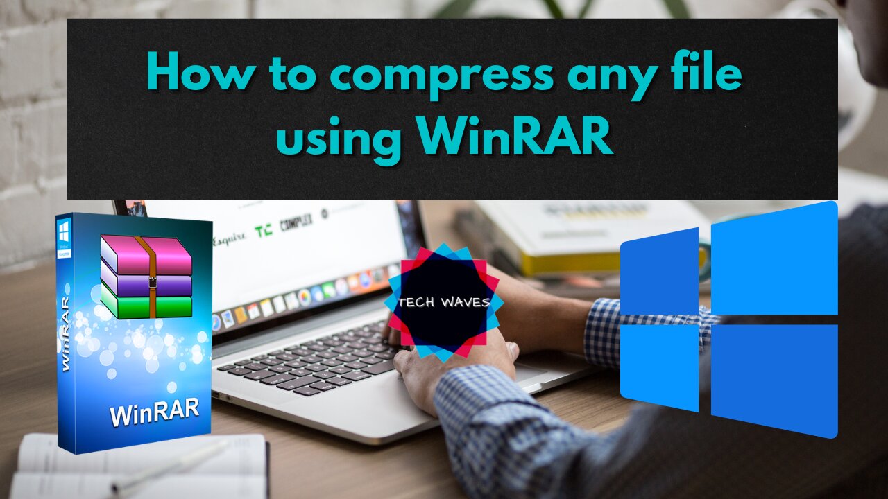 How to compress or any file in Windows 10 || WinRAR 2021