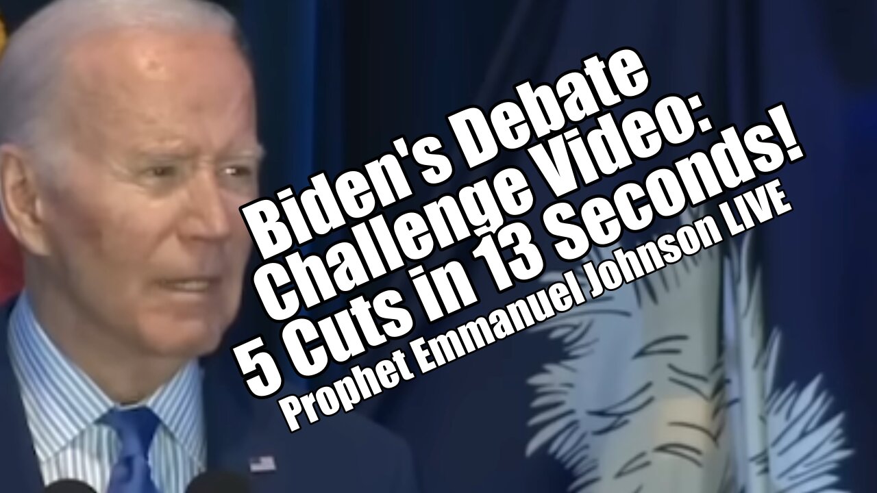 Biden's Debate Challenge Video: 5 Cuts in 13 Seconds. Manny Johnson ...