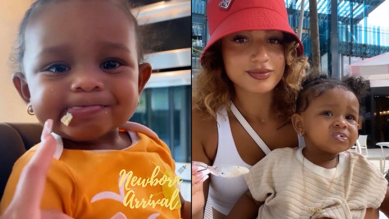 DaBaby & Danileigh's Daughter Velour Eat Crackers & Ice Cream For The ...