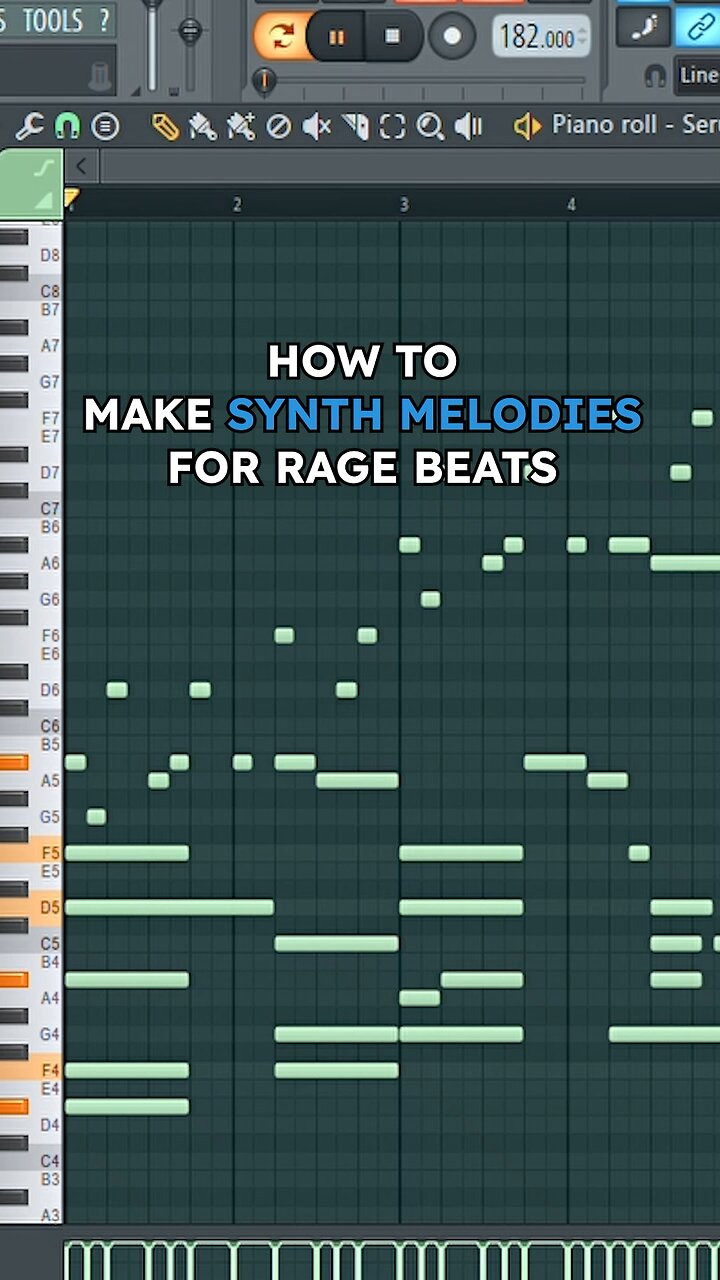 HOW TO MAKE SYNTH MELODIES FOR RAGE BEATS
