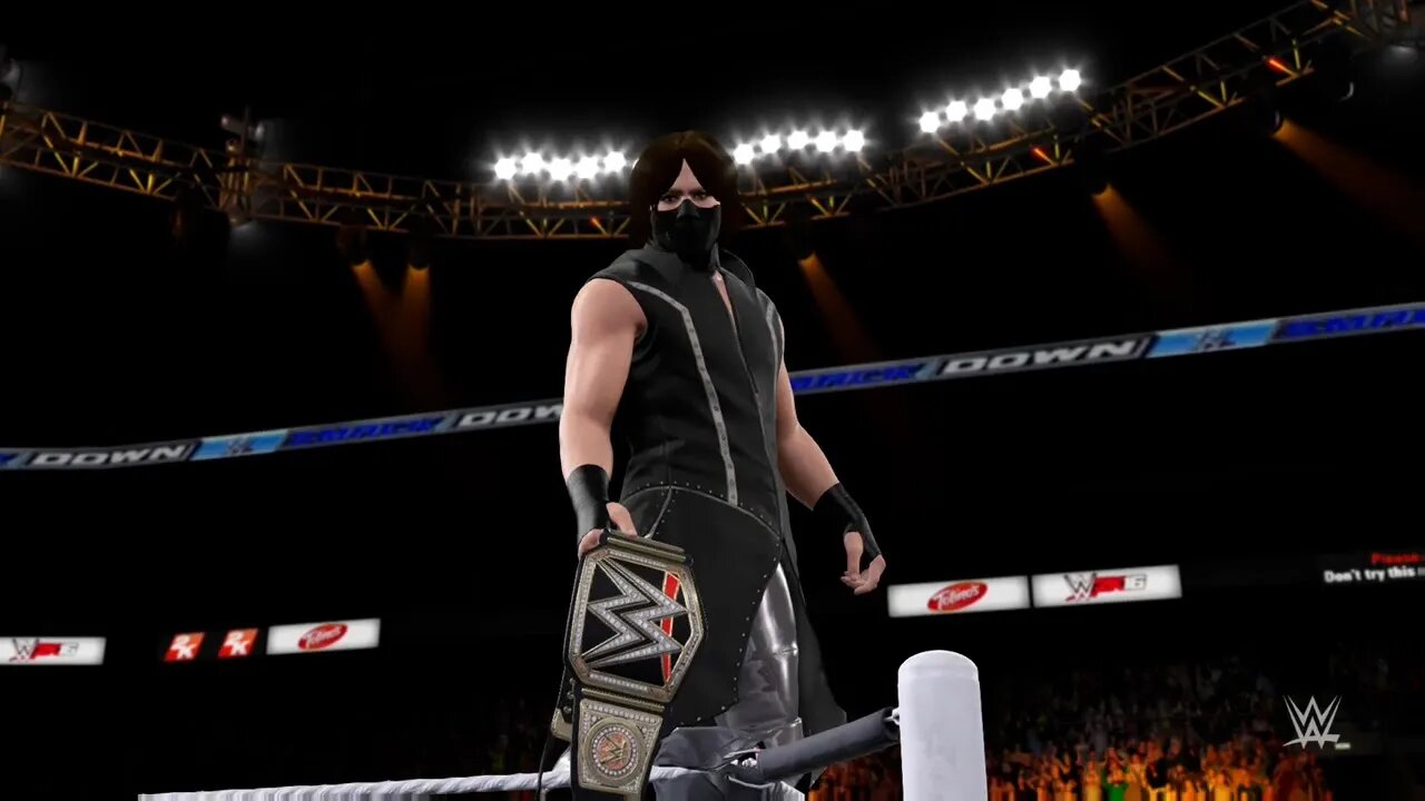 Nathaniel WWE Champion Alt Entrance - WWE 2K16 Game Clip