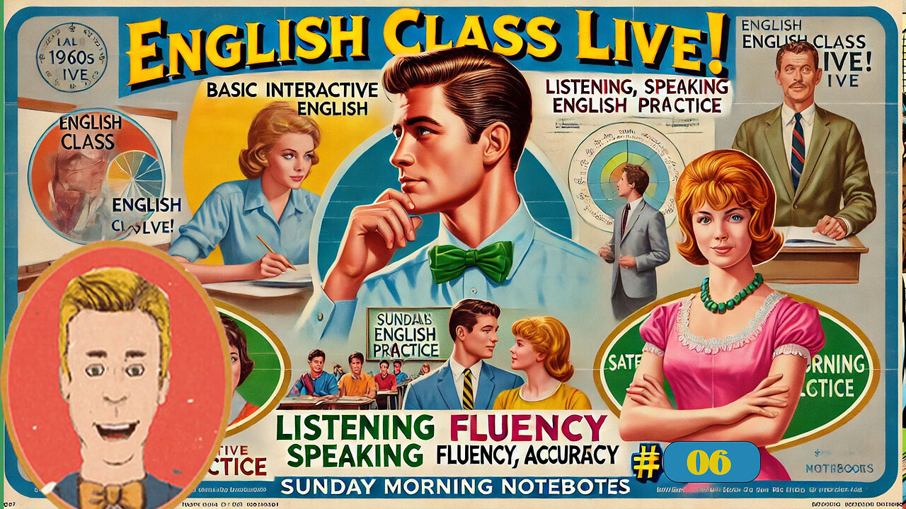 LIVE! Basic English Class Practice Basic English #06 listening speaking ...