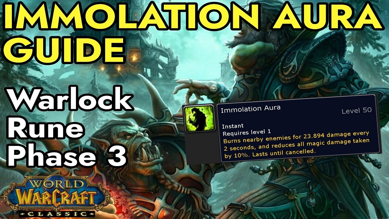 Warlock Rune of Immolation Guide | WoW Classic SoD