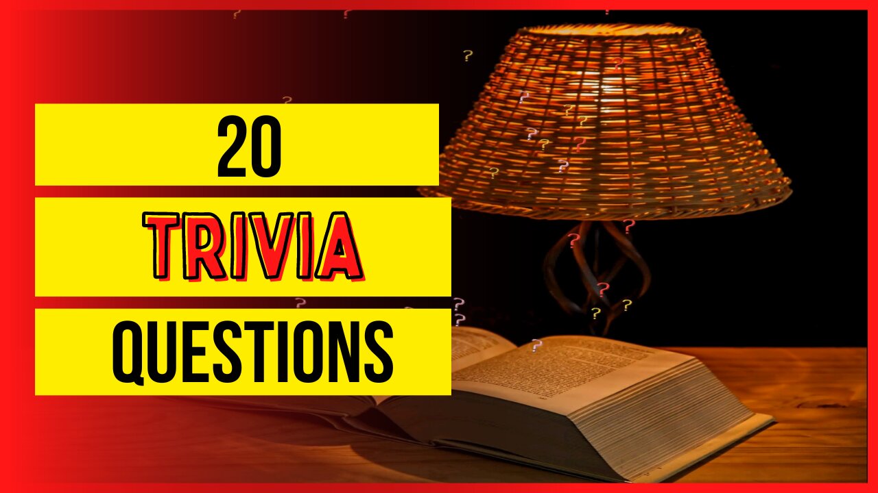 20 General Trivia Quiz Questions With 20 Seconds To Answer. Are you ...