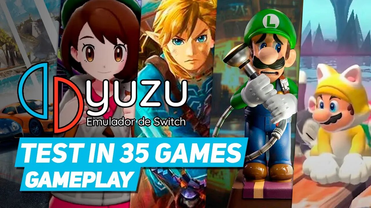 YUZU SWITCH EMULATOR | TEST IN 35 GAMES | Core i5 9300H + GTX 1650 + 16 ...