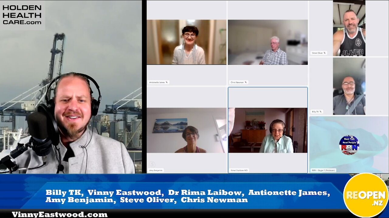 Billy TK, Vinny Eastwood, Dr Rima Laibow, Antoinette James, Amy ...