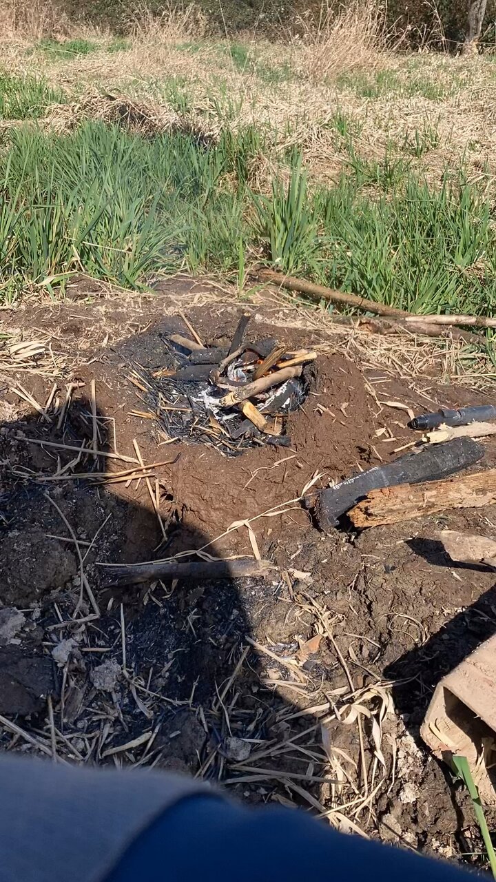 How to make a mud furnace part 2