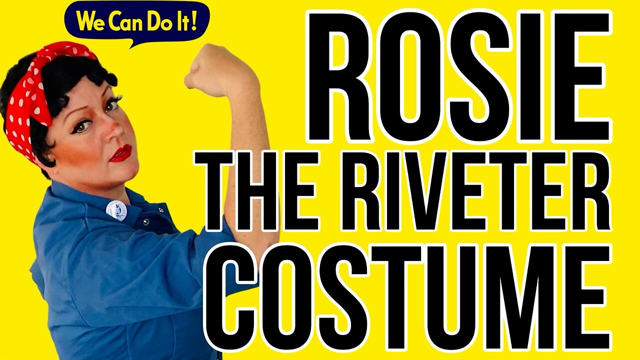 Rosie the Riveter costume and make up tutorial. This is Cal O'Ween