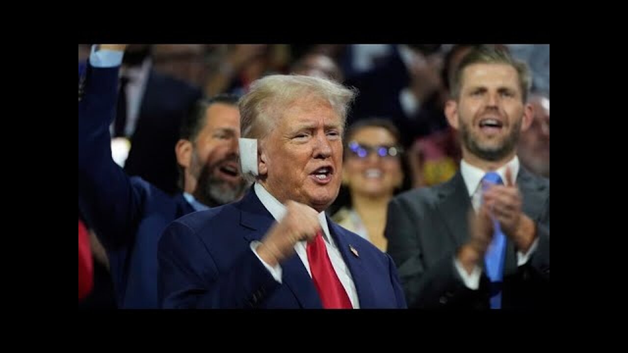 CAUGHT ON CAMERA: Trump makes his entrance at the Republican National ...