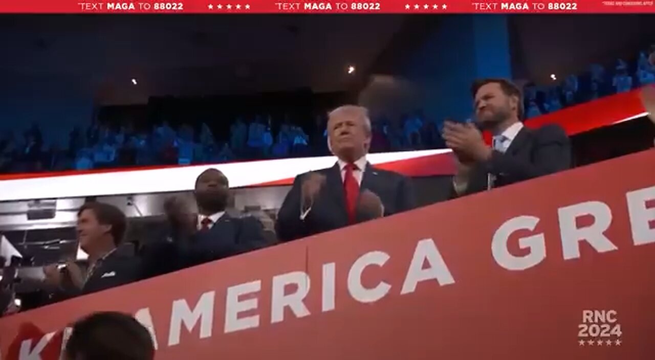 RNC 2024 | Trump Enters The Building To a Roaring Crowd | Repost