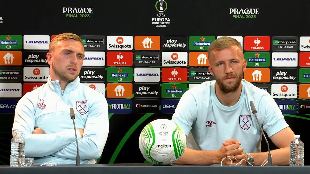 'Declan Rice has been a TOP CAPTAIN!' | Tomas Soucek and Jarrod Bowen ...