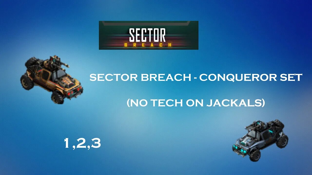 War Commander - Sector Breach - Conqueror Set ( NO TECH on Jackals)