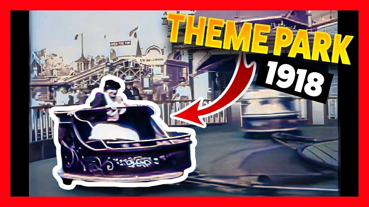 The Unbelievable History of Coney Island Amusement Park! 1918 [Restored ...