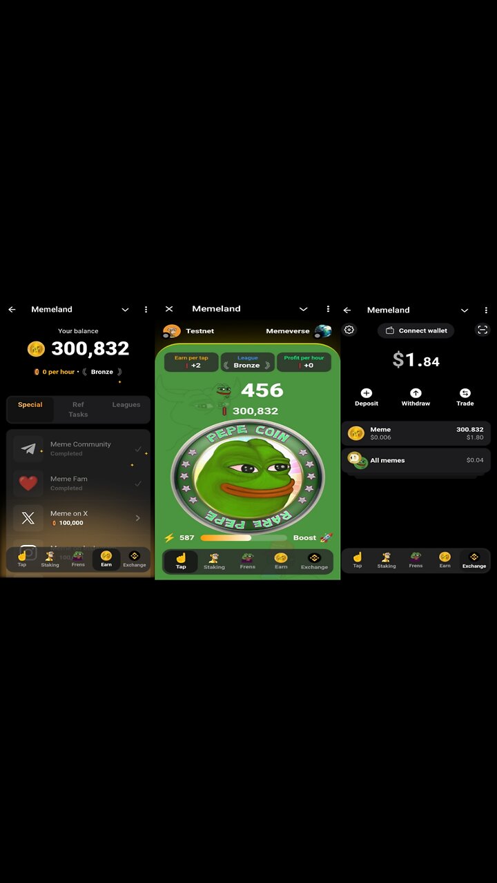 Memeland | New Crypto Airdrop Mining On Telegram | Tap To Earn Free $MEME Tokens