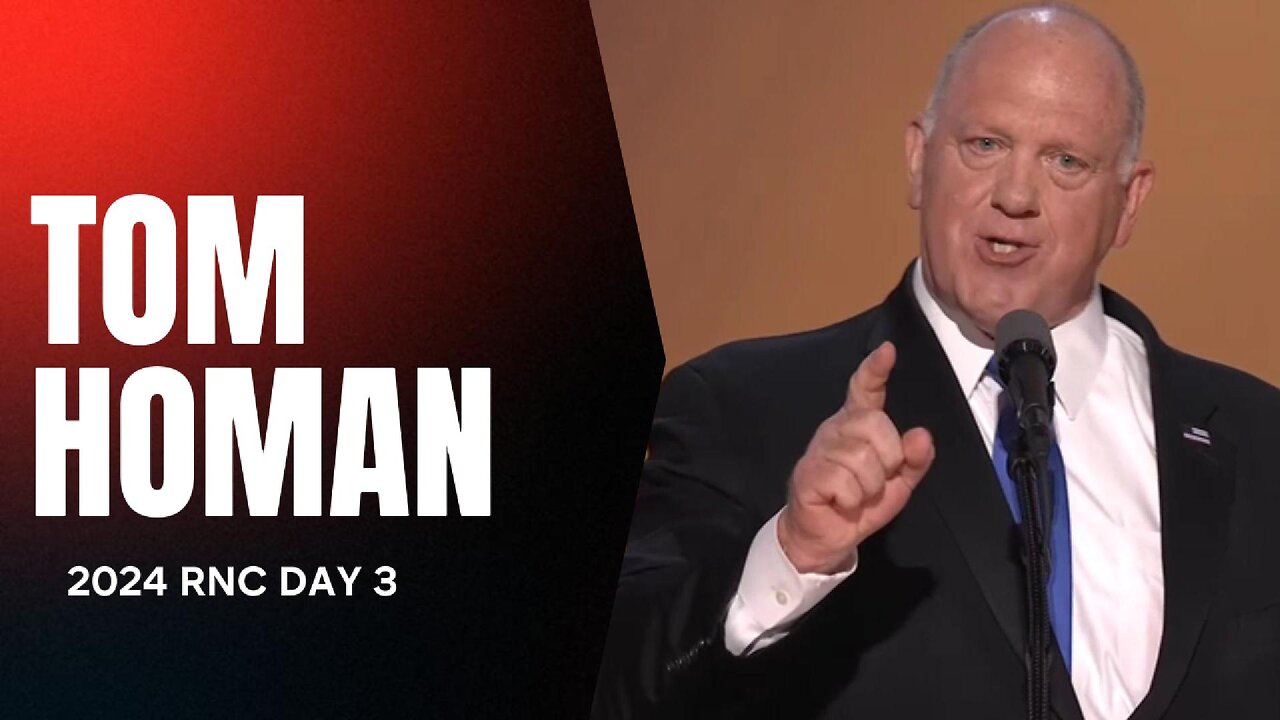 Tom Homan Speech Republican National Convention Milwaukee 2024 Day 3 8483