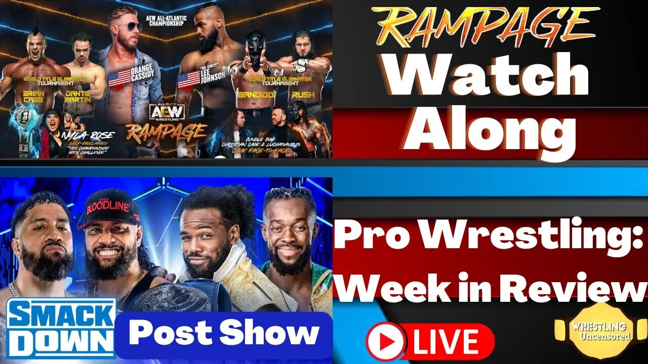 🔴WWE Smackdown Post Show | The Week in Pro Wrestling | AEW Rampage Live ...