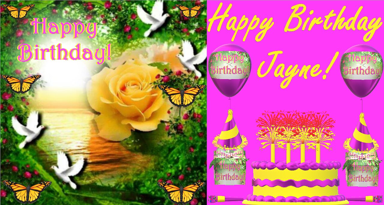 Happy Birthday 3D - Happy Birthday Jayne - Happy Birthday To You ...