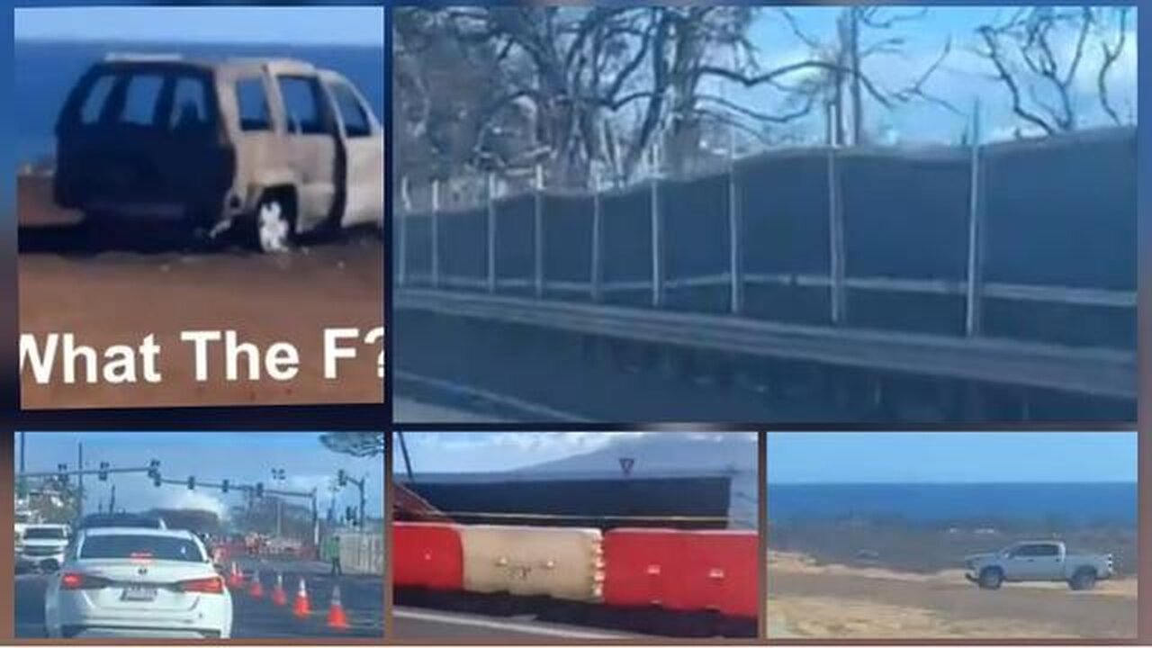 LAHAINA MAUI FIRES AFTER - FBI EVERYWHERE & THEY BUILD A FENCE SHELBY ...