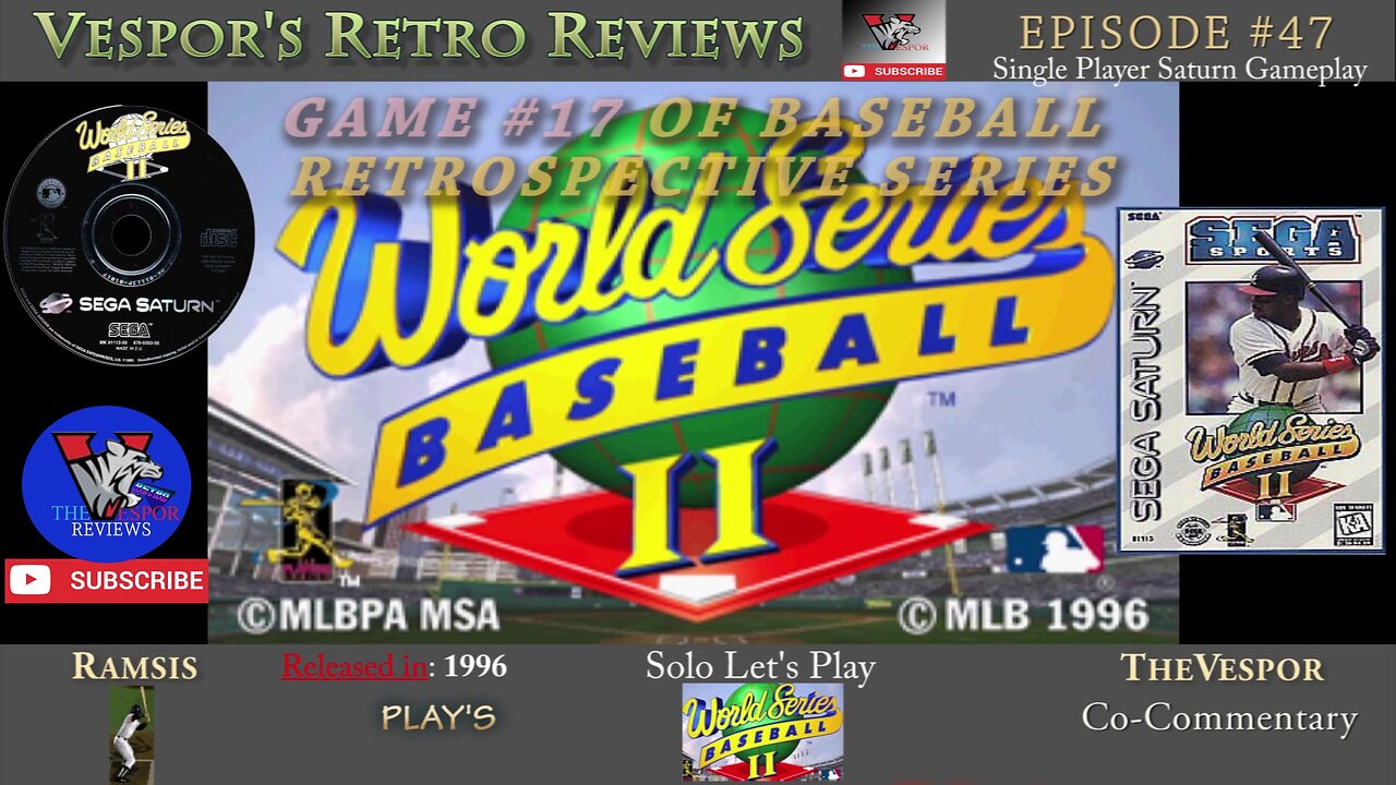 Solo Retro Let's Play | World Series Baseball II | (Saturn)| Baseball ...