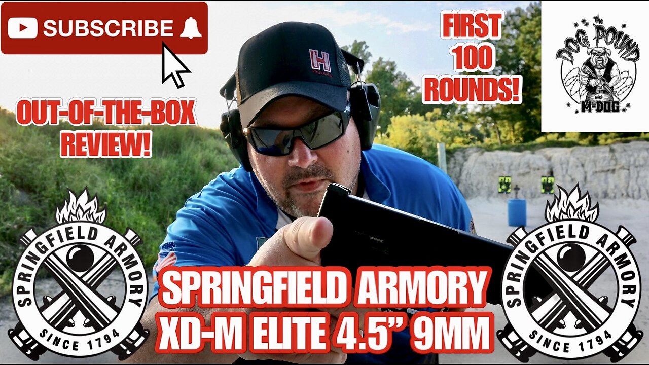 SPRINGFIELD ARMORY XD-M ELITE 9MM! OUT OF THE BOX REVIEW AND FIRST 100 ...