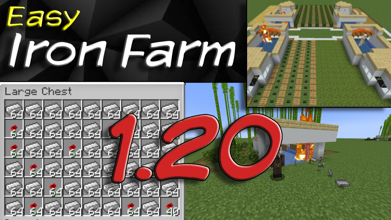 Minecraft Java 1.20 Best Iron Farm | Stackable and Tileable | Create ...