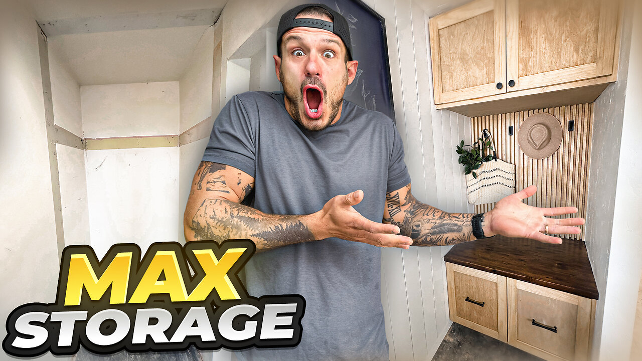 Small Mudroom, MAX Storage!