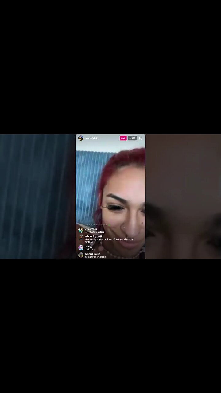 MURDA B IG LIVE: Bronx Rapper Murda B Show Off Her Tattoos & Answer ...