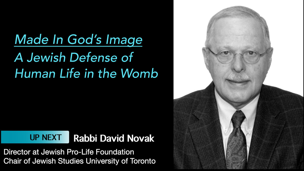 Rabbi David Novak Speaks in Made In God's Image - A Jewish Defense of ...