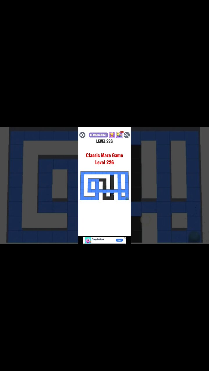 Classic Maze Game Level 226. #shorts