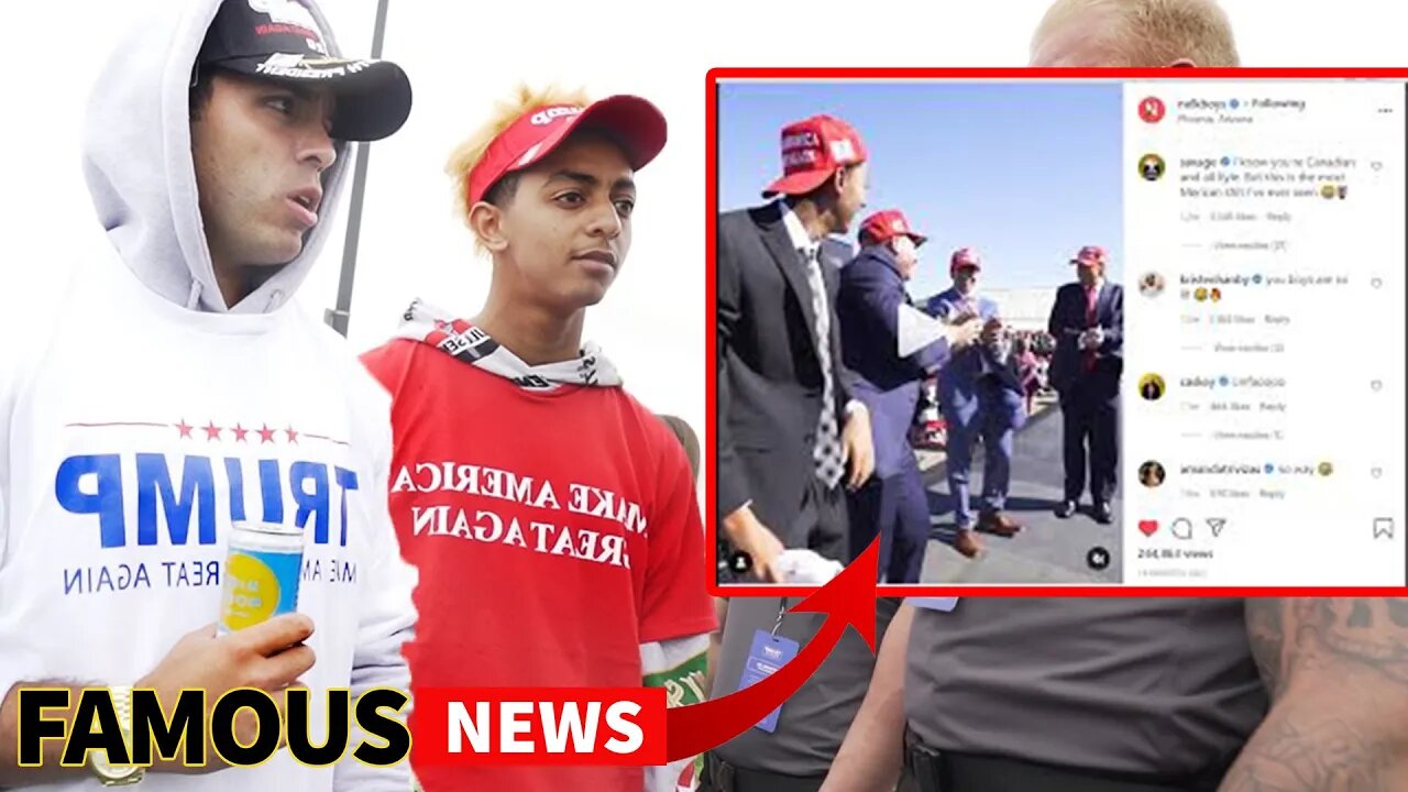 NELK Boys Dance With Donald Trump At Rally | Famous News