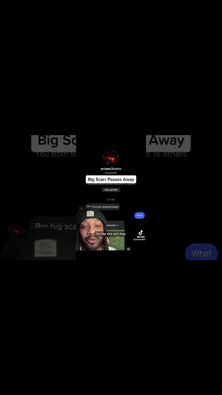 WTF HAPPENED TO BIG SCARR 🙏🏽 #bigscarr