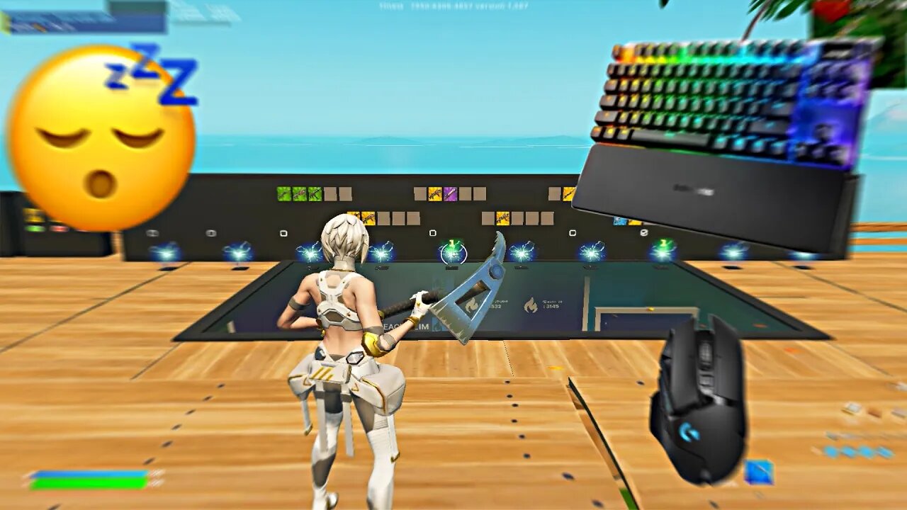 🤩 ASMR Fortnite Sleep 💤 1v1 Realistic! 🏆Fortnite Keyboard & Mouse ...