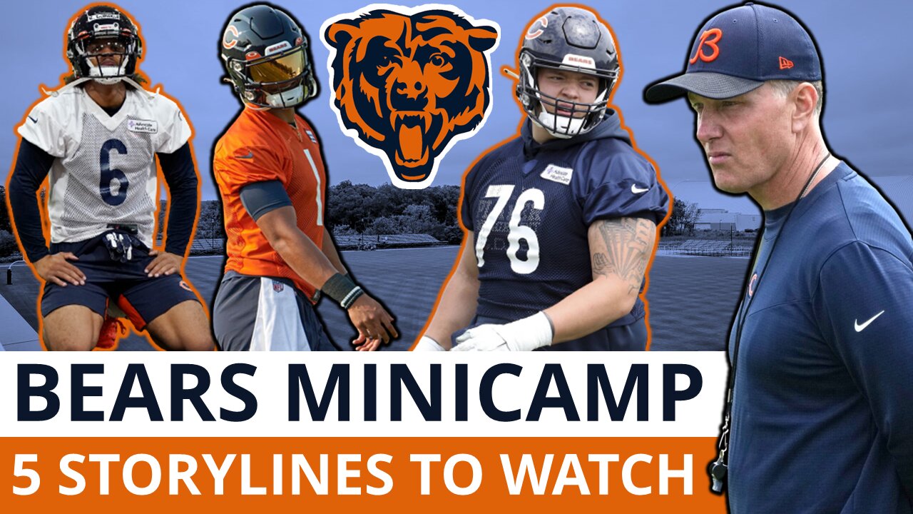 Chicago Bears Minicamp Preview: 5 Storylines To Watch Led By Justin ...