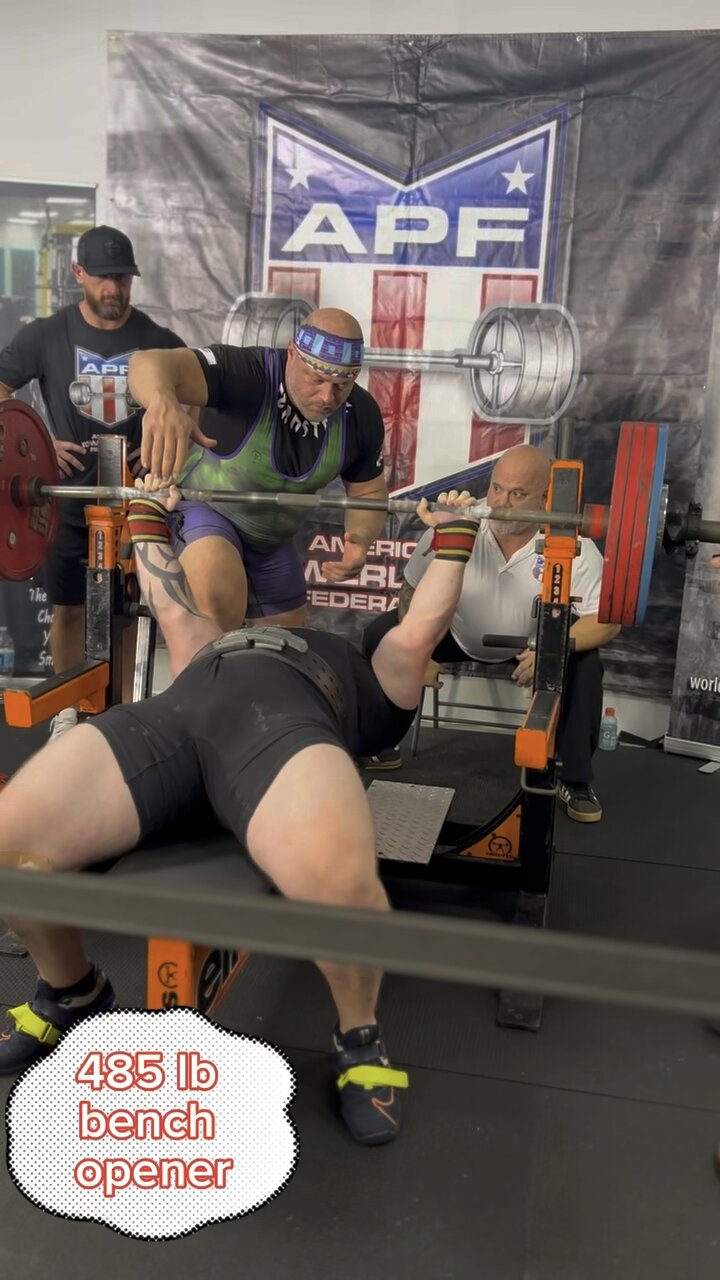 485lb pause bench press!