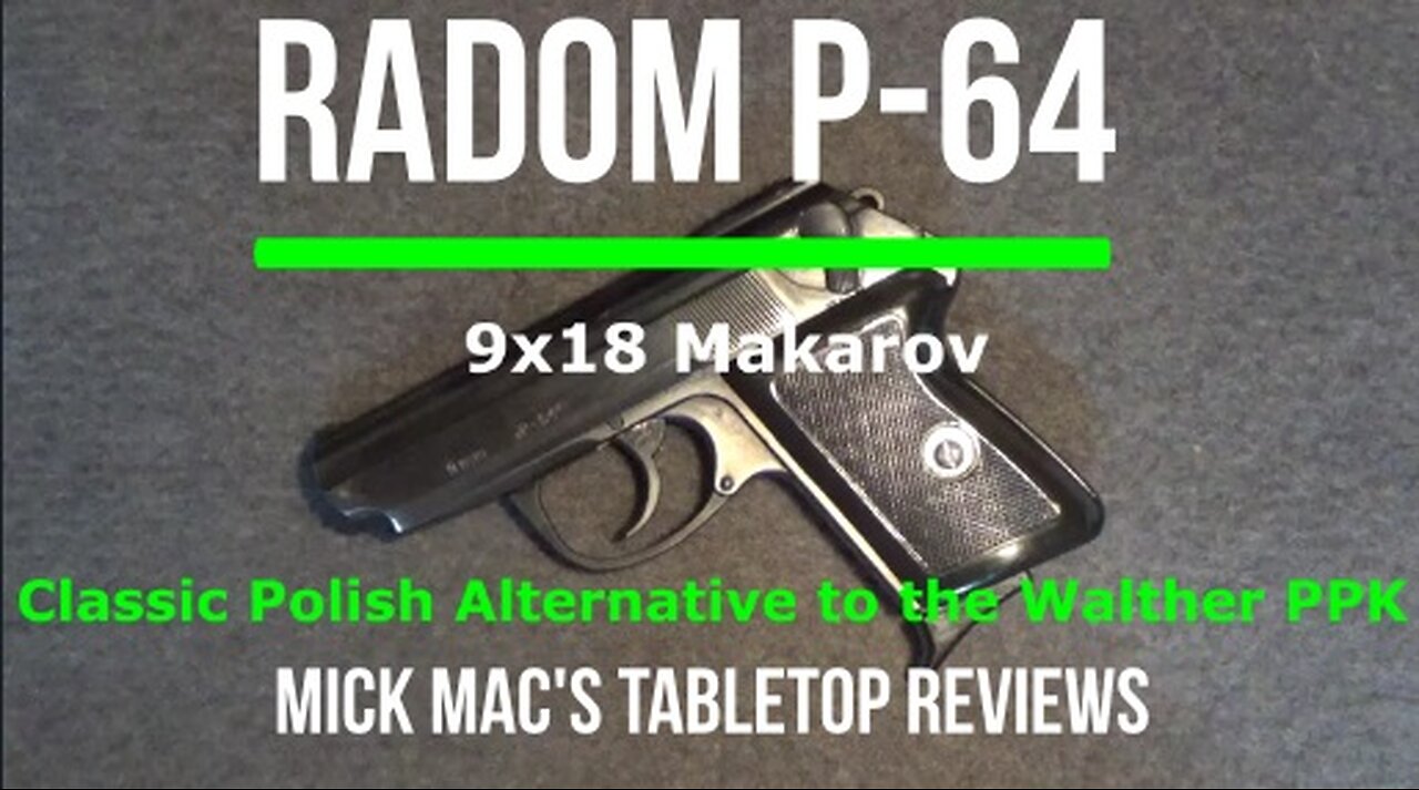 Radom P-64 9x18 9mm Makarov Semi-Automatic Pistol Tabletop Review ...