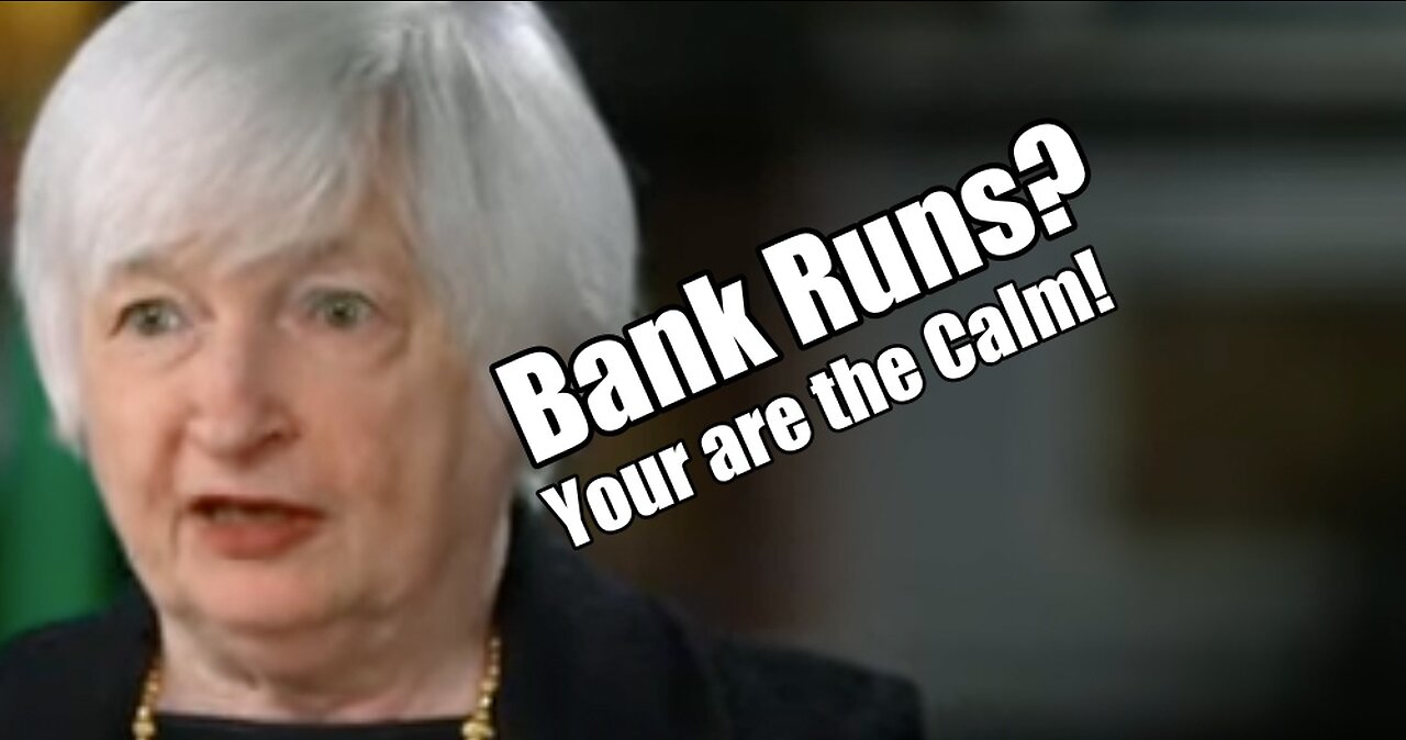 Bank Runs? You are the Calm! Before and During the Storm. B2T Show Mar ...