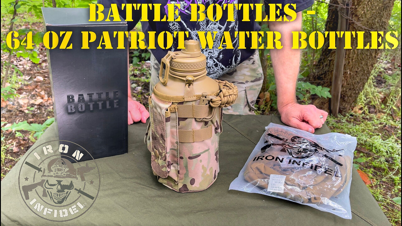 IRON INFIDEL - 64OZ BATTLE BOTTLE WATER BOTTLES
