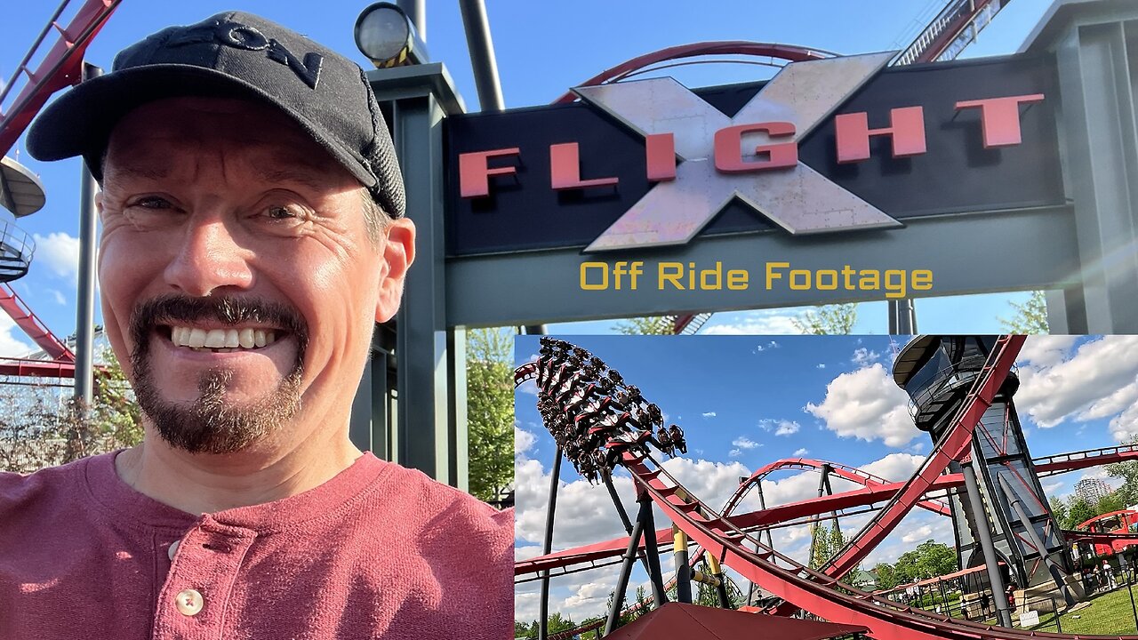 Off Ride Footage of X-FLIGHT at SIX FLAGS GREAT AMERICA, Gurnee ...