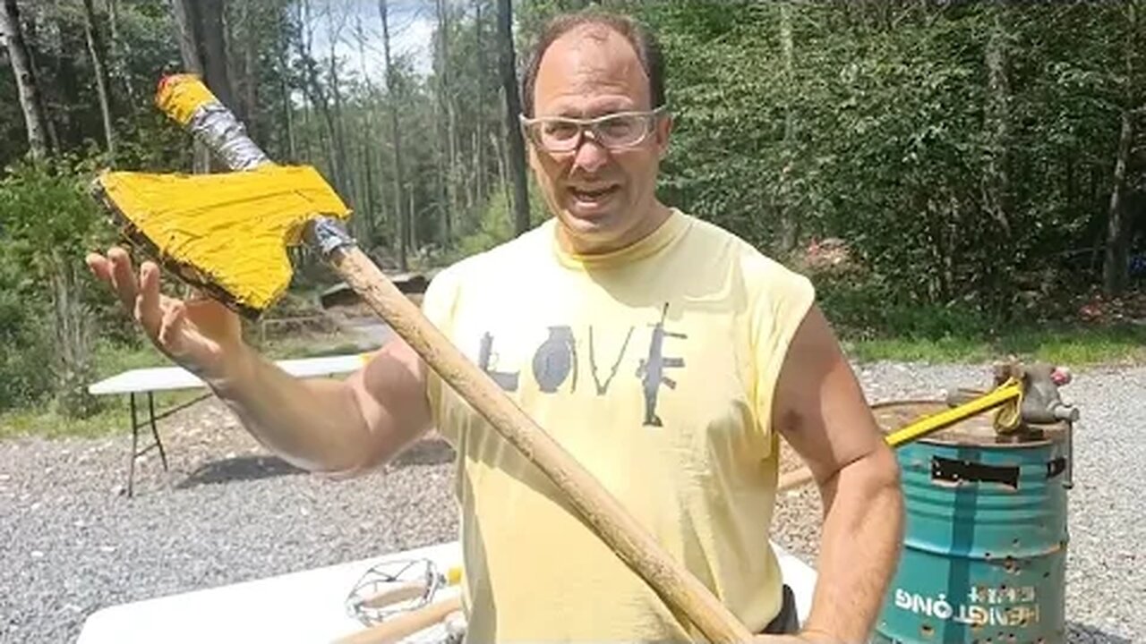 Easy way to shave down SCA / EMP Rattan swords and polearms